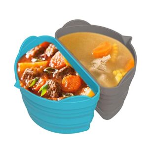 Slow Cooker Divider Liner For 6 Quart Pot, Silicone Insert, Reusable & Leakproof Silicone Pot Divider, Dishwasher Safe Cooking Liners