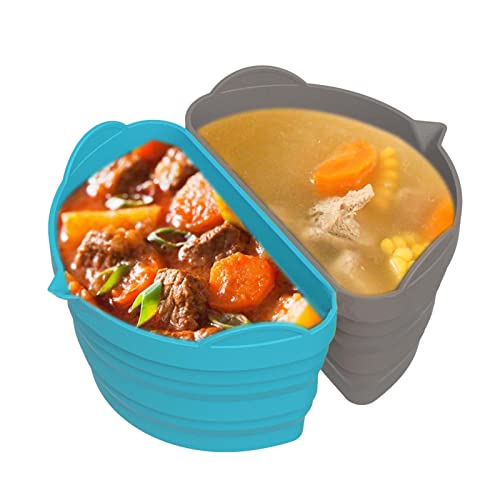 Slow Cooker Divider Liner For 6 Quart Pot, Silicone Insert, Reusable & Leakproof Silicone Pot Divider, Dishwasher Safe Cooking Liners