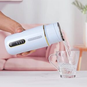 Portable Electric Kettle - 380ml Mini Travel Electric Tea Kettle - Electric Hot Water Kettle - Small Portable Water Boiler