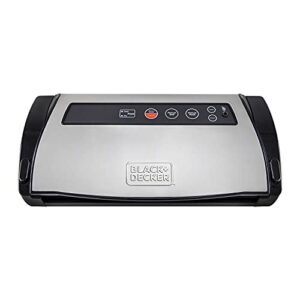 black + decker bd8173 vacuum sealer, standard, silver & black