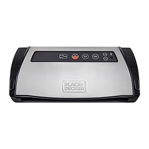 Black + Decker BD8173 Vacuum Sealer, Standard, Silver & Black