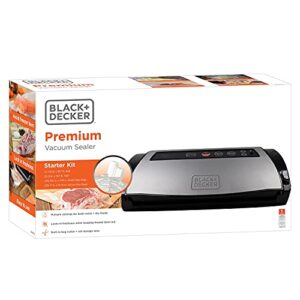 Black + Decker BD8173 Vacuum Sealer, Standard, Silver & Black