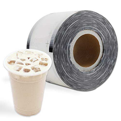 HYDDNice Cup Sealer Film 3300 Pcs Clear PP Material Tea Sealing Film for 90-105mm Diameter Cups