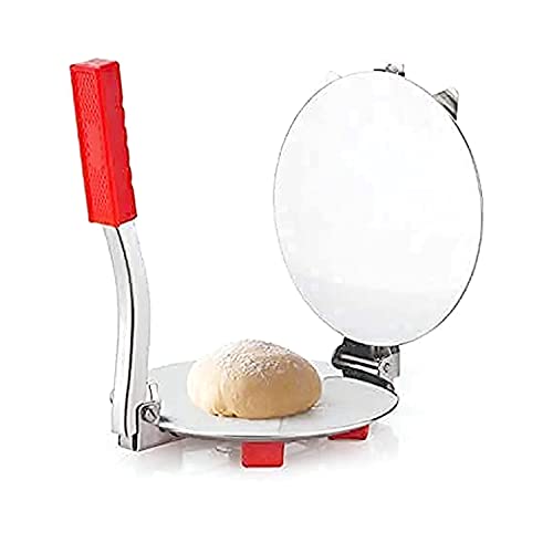 DBY Puri Press Papad Maker Roti Press Chapati Press Tortilla Maker Stainless Steel Tortilla Press Taco Press Manual Stainless Steel Roti Press