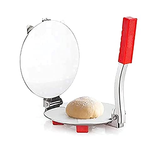 DBY Puri Press Papad Maker Roti Press Chapati Press Tortilla Maker Stainless Steel Tortilla Press Taco Press Manual Stainless Steel Roti Press