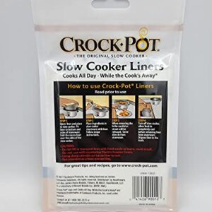 3-7 Quart Premium Crock Pot Slow Cooker Liners 13 IN X 20 IN (Total of 12 with 2 Packages of 6 Each)