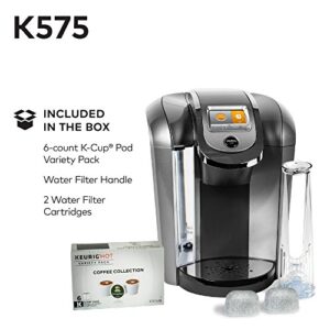 Keurig K575 Coffee Maker, Single Serve K-Cup Pod Coffee Brewer, Programmable Brewer, Platinum