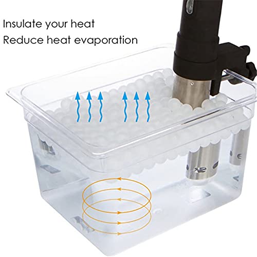 Locisne Sous Vide Cooking Balls BPA Free 20mm 250 Balls with Mesh Drying Bag, Reduces Heat Loss & Water Evaporation, For Anova, Joule Cookers Water Bath Cooking, Sous Vide Container and Precision Immersion Circulator