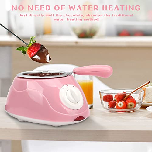 Outamateur Melting Fondue Set,MINI Electric Chocolate Melting Pot,Chocolate Fondue Fountain,Warmer Machine for Milk Chocolate,Cheese,Butter,Candy