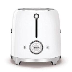 Smeg 50s Retro Line White 2-Slice Toaster