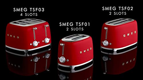 Smeg 50s Retro Line White 2-Slice Toaster