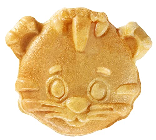 Daniel Tiger Waffle Maker Iron - Electric Nonstick Waffler Featuring 3D mini Character Shaped Waffles or Pancakes of Daniel Tiger, Caterina Kitty Cat & the Trolley - Fun for Themed Party, Make Breakfast Fun for Kids, Adults