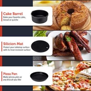 Ultrean Air Fryer Accessories, Set of 6 Fit All 5.8Qt, 6Qt Air Fryers, BPA Free, Non-Stick, Dishwasher Safe, XL