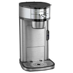 hamilton beach single serve scoop coffee maker, 14oz, stainless steel (49981) (discontinued)