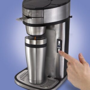 Hamilton Beach Single Serve Scoop Coffee Maker, 14oz, Stainless Steel (49981) (Discontinued)