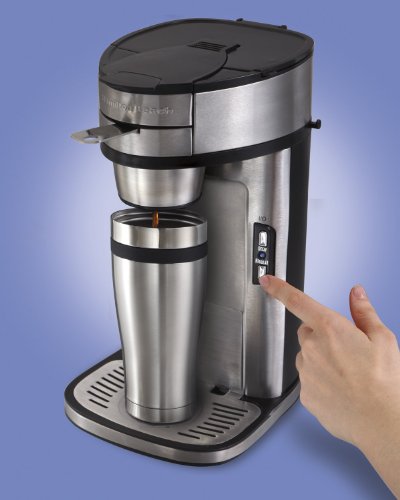 Hamilton Beach Single Serve Scoop Coffee Maker, 14oz, Stainless Steel (49981) (Discontinued)