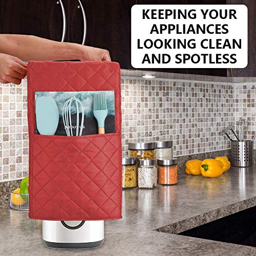 Kitchen Blender Dust Cover,Blender Covers Compatible with Ninja Foodi Blender,Blender Covers For kitchen Appliance Covers,Blender Cover with Accessory Pocket.Juice Cover Gift For Women.