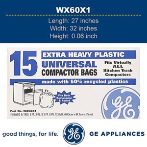 GE WX60X1 Genuine OEM Universal Trash Compactor Bags for GE Trash Compactors