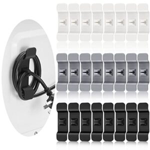 flutesan cord organizer for kitchen appliances wrap plastic holder wrapper wire storage attachment coffee maker pressure mixer cooker pot air fryer(black, white, gray, 24 pack)