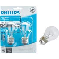 Phillips 390773 40 Watt Long Life Home Appliance Light Bulb 2 Count