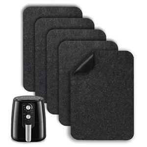 5pcs heat resistant mat for air fryer kitchen appliance slider mats,5mm/0.2inch thickened kitchen countertop heat protector mat compatible for ninja foodi air fryer,coffee maker,blender