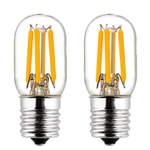 litehistory e17 led bulb etl 25w appliance t7 led bulb 250lm 2700k 2w microwave light bulb 2pack