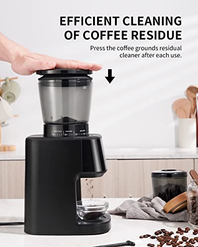 SHARDOR Conical Burr Coffee Grinder with Digital Timer Display, Electric Coffee Bean Grinder with 31 Precise Settings for Espresso/Drip/Pour Over/Cold Brew/French Press, Matte Black