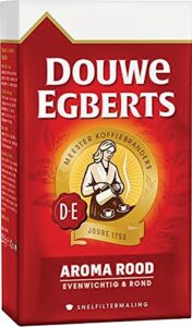 douwe egberts aroma rood ground coffee, 250g (pack of 1)