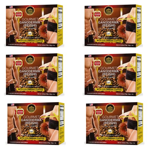 Eternal Spirit Beauty Colombian Coffee 4 in 1, with GANODERMA (REISHI) – Pack of 6