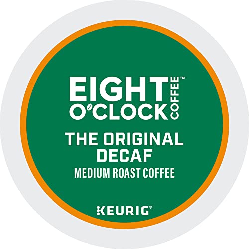 Eight O'Clock Coffee The Original Decaf, Single-Serve Keurig K-Cup Pods, Medium Roast Coffee Pods, 1 Count (Pack of 32)