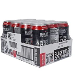 Black Rifle Coffee Ready To Drink 15 Fl Oz (Rich Mocha, 12 Count) 300mg of Caffeine Per Can, 100% Columbian Coffee, Gluten Free, Good Source of Protein, Helps Support Veterans and First Responders