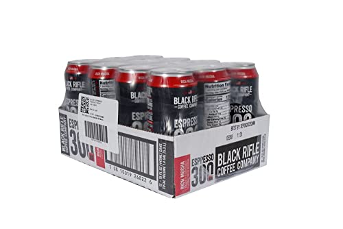 Black Rifle Coffee Ready To Drink 15 Fl Oz (Rich Mocha, 12 Count) 300mg of Caffeine Per Can, 100% Columbian Coffee, Gluten Free, Good Source of Protein, Helps Support Veterans and First Responders