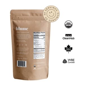 Blume Salted Caramel Latte - Organic Sugar-Free, Keto-Friendly, Vegan And Gluten-Free Superfoods Latte - 100 Grams