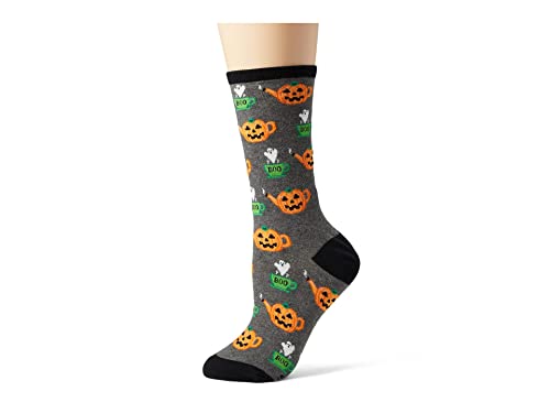 Socksmith Pumpkin Spice Tea Charcoal Heather 9-11 (Women's Shoe Sizes 5-10.5)