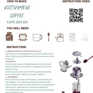 Dakoli Vietnamese Coffee Style- From The Highland Of Viet Nam, High Premium 40% Robusta Bean and 60% Arabica Bean, Medium and Dark Roast, Ground Coffee,12 Oz (340g)