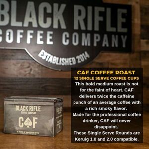 Black Rifle Coffee 24 Count Medium Roast Bundle Variety Pack (12 Just Black) and (12 CAF), Cocoa and Vanilla Aroma, Bold Tasting Notes and Smooth Buttery Finish