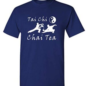 TAI CHI CHAI Tea - T-Shirt, Navy Blue, Large