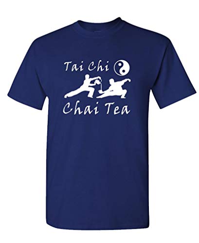 TAI CHI CHAI Tea - T-Shirt, Navy Blue, Large