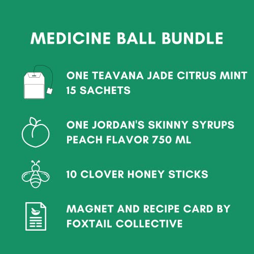 TEAVANA Medicine Ball Cold Buster Bundle by Foxtail Collective (Green Tea/Peach Syrup)