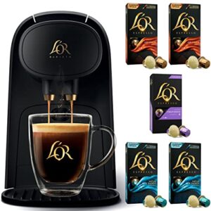 the l’or barista system with 50 count mild variety pack espresso capsules