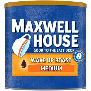 maxwell house wake up roast medium roast ground coffee (30.65 oz canister)