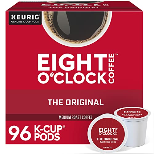 Eight O'Clock Coffee The Original, Single-Serve Keurig K-Cup Pods, Medium Roast Coffee Pods, 24 Count (Pack of 4)