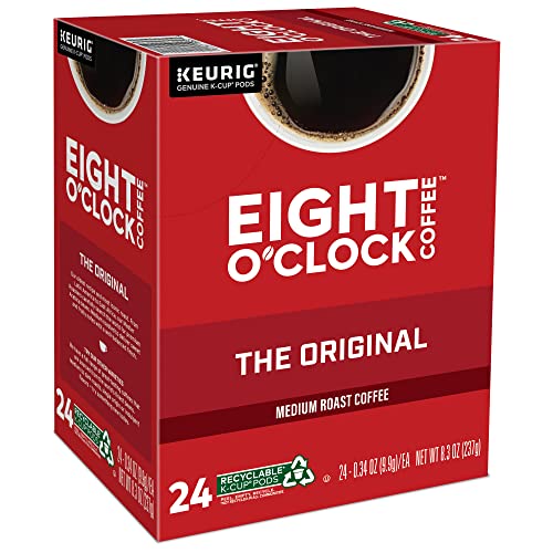 Eight O'Clock Coffee The Original, Single-Serve Keurig K-Cup Pods, Medium Roast Coffee Pods, 24 Count (Pack of 4)