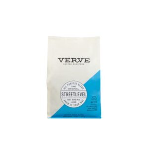 verve coffee roasters whole bean coffee streetlevel blend | medium roast, brewed or espresso, direct trade, resealable pouch | enjoy hot or cold brew | 12oz bag