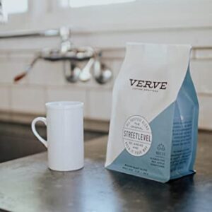 Verve Coffee Roasters Whole Bean Coffee Streetlevel Blend | Medium Roast, Brewed or Espresso, Direct Trade, Resealable Pouch | Enjoy Hot or Cold Brew | 12oz Bag