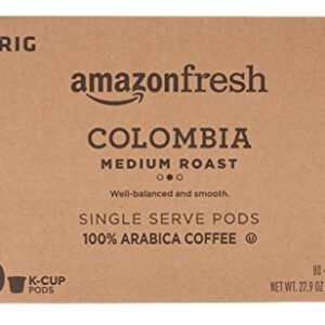 AmazonFresh 80 Ct. K-Cups, Colombia Medium Roast, Keurig K-Cup Brewer Compatible