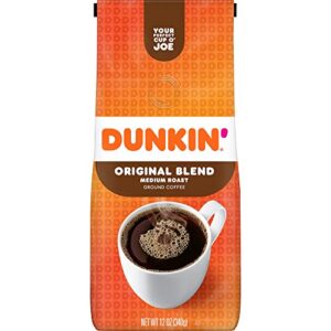 dunkin’ original blend medium roast ground coffee, 12 ounces