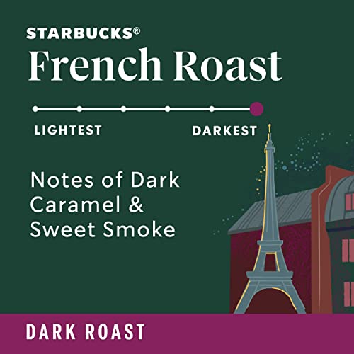 Starbucks French Roast Dark Roast Ground Coffee, 18 Ounce (Pack of 1)