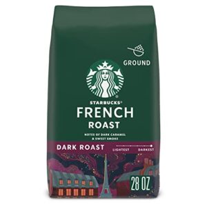 starbucks ground coffee—dark roast coffee—french roast—100% arabica—1 bag (28 oz) – (packaging may vary)