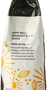 Amazon Brand - Happy Belly Breakfast Blend Ground Coffee, Light Roast, 32 Ounce